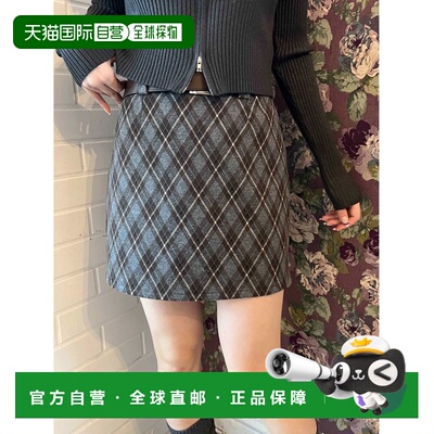 1h可退 日本直邮PHILLY 女装 阿格莱纹 裙带迷你裙 PWC25AW066