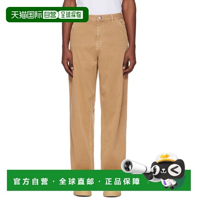 1h可退 香港直邮Moncler 盟可睐 男士 黄褐色 Cotton Blend Gabar