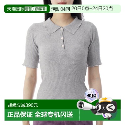 韩国直邮Baserange 灰色混纺双色 Polo 衫 (TTDP-RCR-WI25) 短袖
