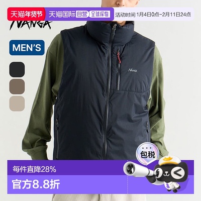 日本直邮NANGA AURORA TEX 立领羽绒背心 ND2441-1N010-A 男士外