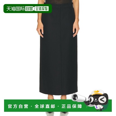 1h可退 香港直邮潮奢 TOTÊME 女士 低腰束腰直筒半身裙 251WRB428