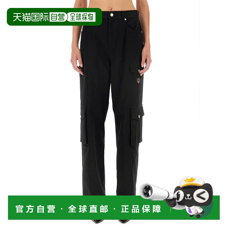 香港直邮MOSCHINO 女士休闲裤 033087240555 AW2024 黑色 Moschin