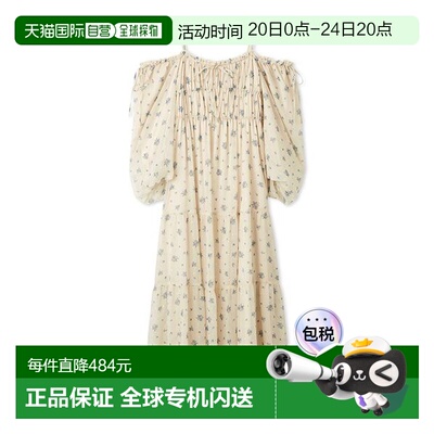 1h可退 日本直邮FURFUR 女装 2WAY原创花卉长裙 宽松褶饰设计 RWF