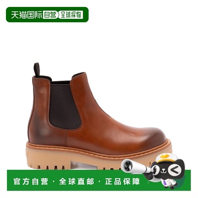 香港直邮PRADA 男士靴子 2TE211070F0046 AW2025 棕色 TRONCHETTI