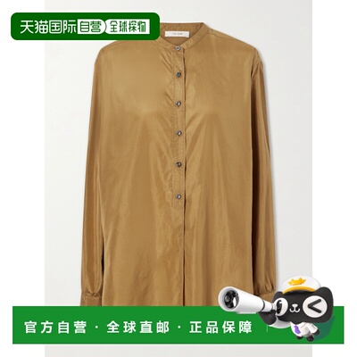 香港直邮The Row 女士 Lula 真丝塔夫绸衬衫 R000560W4640LEF