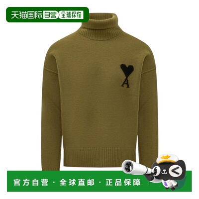 香港直邮Ami Paris 高领毛衣 UKS839018.长袖