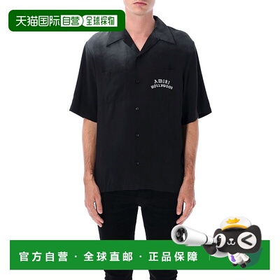 1h可退 香港直邮AMIRI 男士衬衫 AMSTCA1154BLACK AW2025 黑色 Am