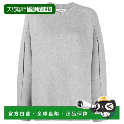 1h可退 香港直邮Lanvin 朗雯 女士 RD NK 披肩式后背套头衫 RWPO0