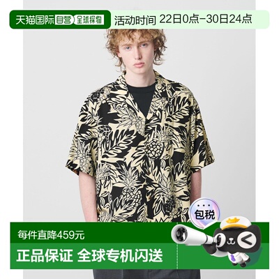 1h可退 日本直邮TWO PALMS 男士 短袖夏威夷印花衬衫 12164000013