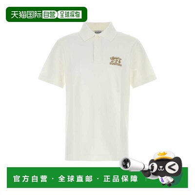 香港直邮BURBERRY 男士T恤 8104858B7078 SS2025 白色 Cotton pol