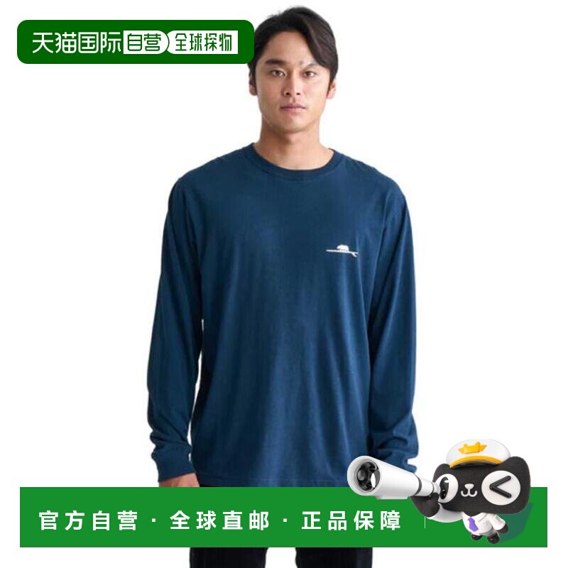 日本直邮Quiksilver BOARDWALK 长袖T恤 24FWQLT244037NVY 海军蓝