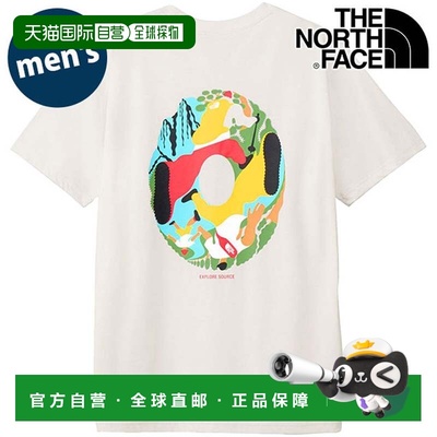 日本直邮 S/S ES Circulation Tee短袖T恤 [NT32584-K] 黑色北面