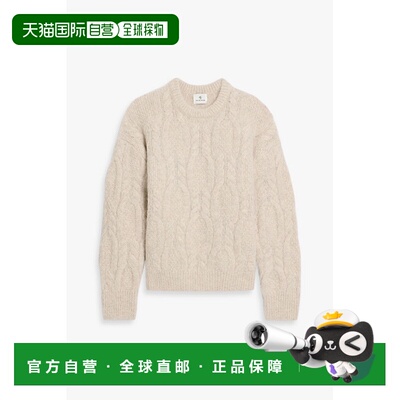 1h可退 香港直邮潮奢 ANINE BING 女士 Marisol 粗线针织羊驼毛混