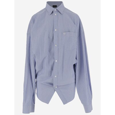 BALENCIAGA 女士衬衫 809158TRM264640 CO 蓝色