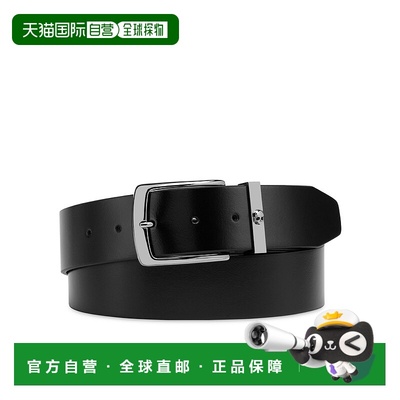 自营philipp pleinLeather Belt Skull - black/blacknickel 美国