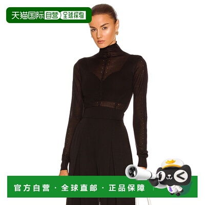 1h可退 香港直邮Alaia 女士 长袖高翻领毛衣 AA9S0116RM644