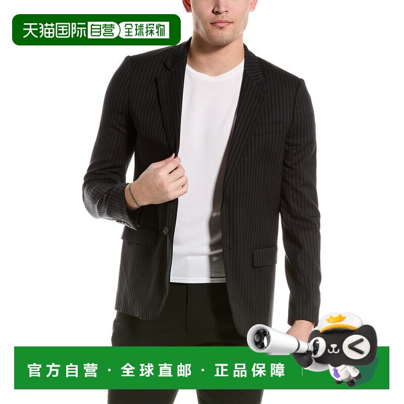 自营The Kooples 羊毛混纺西装外套 - 黑色 美国奥莱直发
