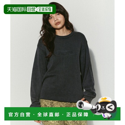 日本直邮HUF 男女同款 太平洋水洗浮雕圆领针织衫 26S_KN00581