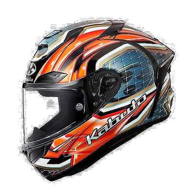 【日本直邮】OGK KABUTO 摩托车头盔 F17 GLANZ 红灰 运动XL(61-6