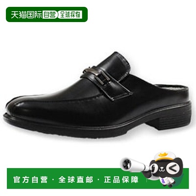 日本直邮Wilson AIR WALKING 男士商务穆勒鞋 黑色 3E宽楦 透气轻