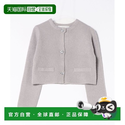 日本直邮tocco closet 女装 镂空针织开衫 女士 宝石装饰 1862021