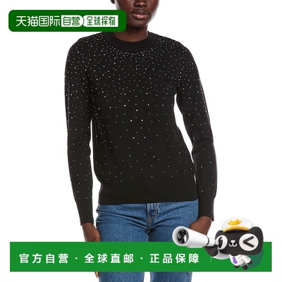自营Nanette Nanette Lepore Rhinestone Sweater - black 美国奥