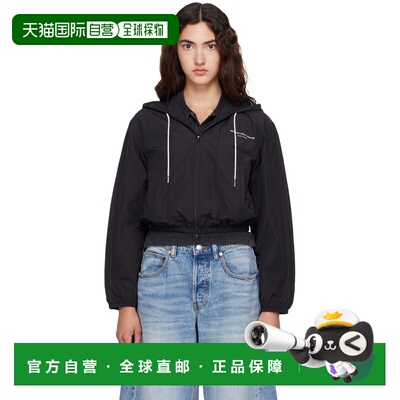 香港直邮Alexander Wang 亚历山大 王 女士 黑色 Crystal Hotfix
