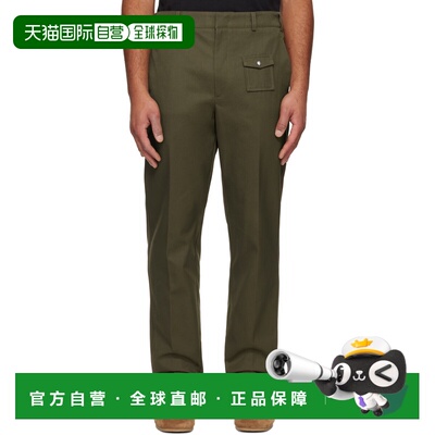 1h可退 香港直邮Moncler 盟可睐 男士 卡其色 Tailored Gabardine