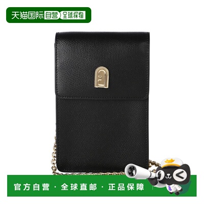 日本直邮FURLA 单肩包 黑色手机包手拿包