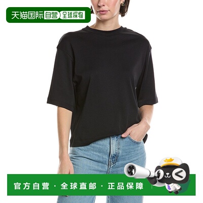 自营 Vince长袖露脐T恤-蓝色 美国奥莱直发短袖女装