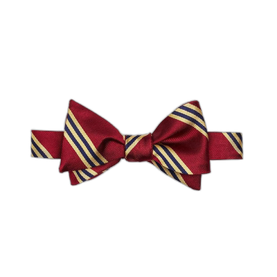 1h可退 【美国直邮】Brooks Brothers 丝绸BB 1条纹蝴蝶结领带 适