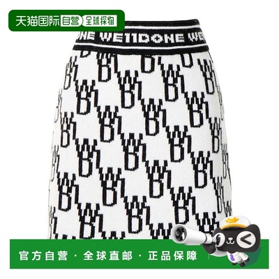香港直邮We11done 徽标半身裙 WDKS321601时尚潮流穿搭舒适高级感
