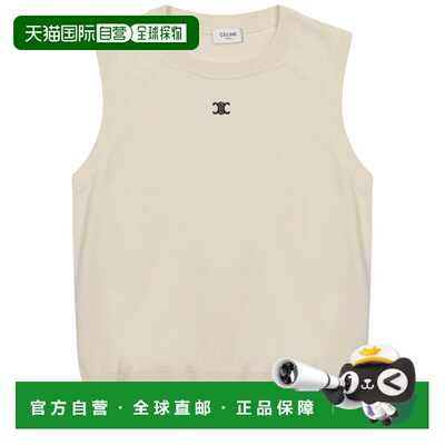 香港直邮Celine 思琳 女士 CON 徽标马甲 RX0I70100