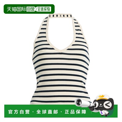 美国直邮NILI LOTAN 女士 Britt 棉质挂脖上衣  舒适时尚