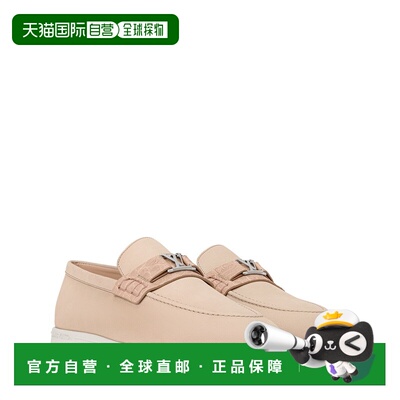 自营1h可退 欧洲直邮LV路易威登 Estate男士米色皮革logo标识乐福