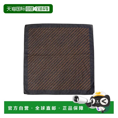 1h可退 日本直邮Anderson & Sheppard 男士 纯棉斜纹印花口袋方巾