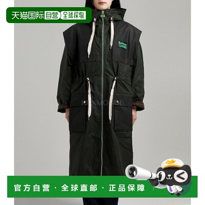 韩国直邮Barbour Barbour x GANNI 蜡质派克大衣夹克 (LWX1453 GN