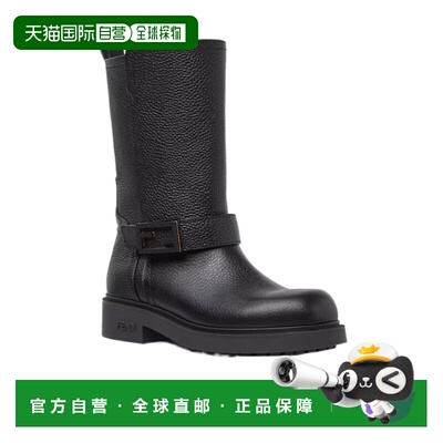 1h可退 香港直邮奢淘 Fendi Filo 圆头短筒靴 女 8T8892TDK