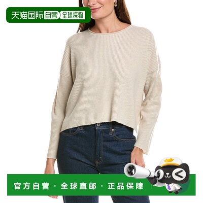 自营EILEEN FISHER羊绒针织毛衣-白色 美国奥莱直发