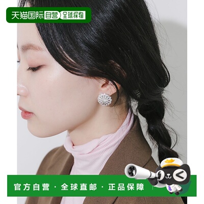 1h可退 日本直邮SMELLY 女士 花朵造型辐射纹路 维intage风合金耳