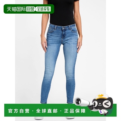自营guessEco Jaymie 低腰紧身牛仔裤 - 中度洗涤 【美国奥莱】直