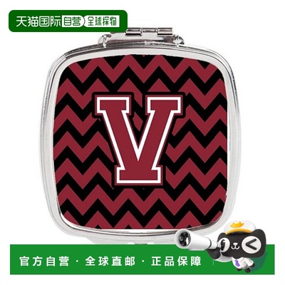 自营Carolines Treasures CJ1052-VSCM 字母 V 雪佛龙石榴石正品