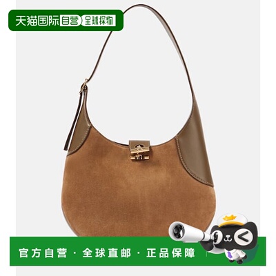 香港直邮Loro Piana 诺悠翩雅 女士 Bobbin 中号皮革肩包单肩包