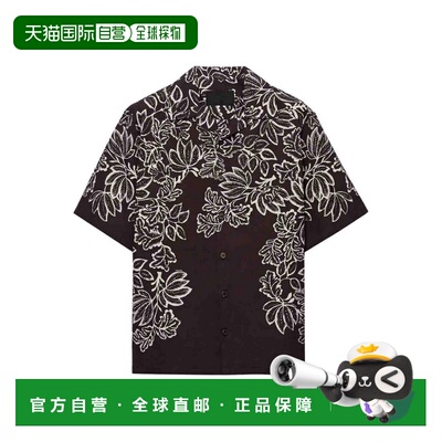 1h可退 香港直邮PRADA 男士衬衫 UCS41416YNSUMOF0003 SS2025 棕