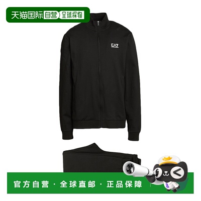 香港直邮潮奢 Ea7 男士 Tracksuits 运动装 black黑色 舒适时尚