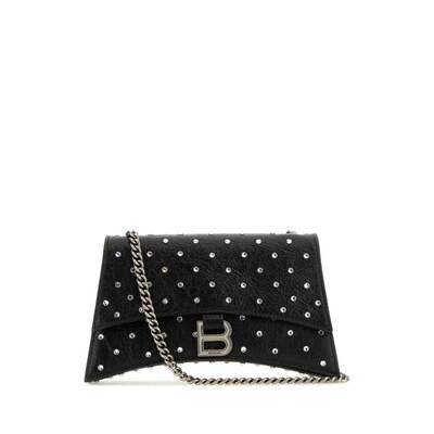 BALENCIAGA 女士斜挎包 7360162AAWS1000 AW2024 黑色