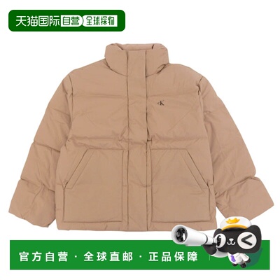 日本直邮Calvin Klein 女士羽绒服S 码米色47D587G-PAIS