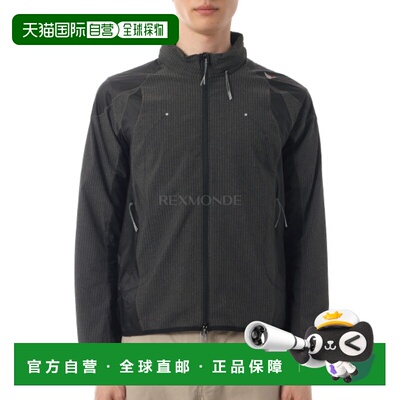 韩国直邮ROA NUMB 细条纹连帽防风夹克 (YBMW007FA07-BLK0001) 外