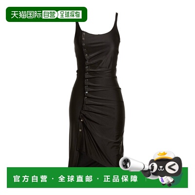 1h可退 香港直邮Rabanne 女士 夏装连衣裙 black黑色 舒适时尚