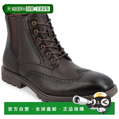 自营vance co.Vance Mens Bowman Wingtip Lace-up Ankle Boot -